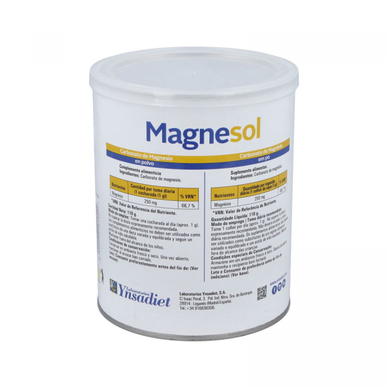 Carbonato de Magnesio Magnesol 110g - Ynsadiet: Salud Natural y Bienestar